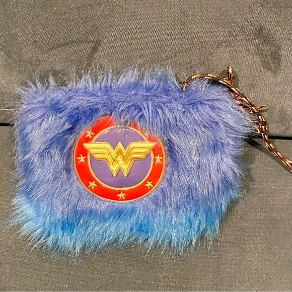 DC Comics | Accessories | Dc Comics Girls Wonder Woman Blue Furry ...